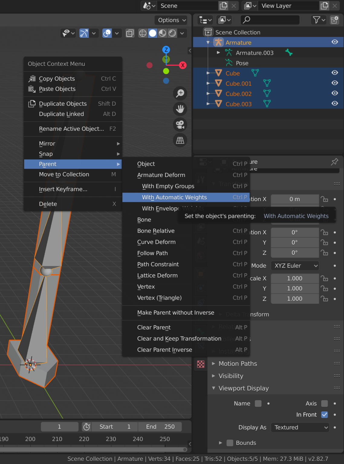 Model and Rig Blender to Unity – TheCell's Blog
